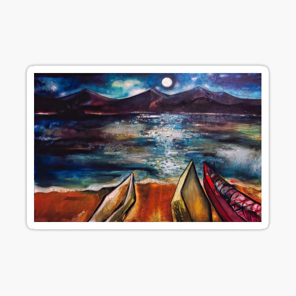 "Horcon, Moonlight" Sticker by atrildecolores | Redbubble