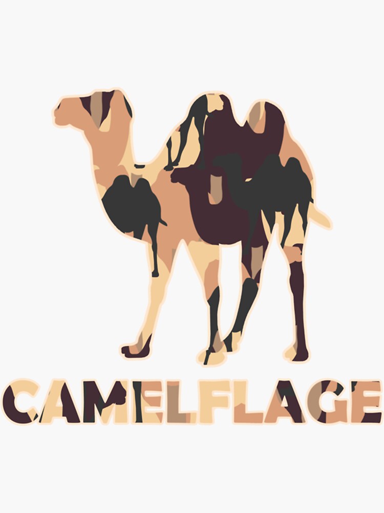 "Camelflage Desert Camo " Sticker by awovenroad | Redbubble