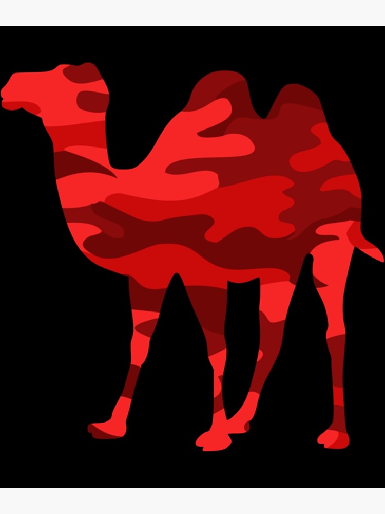 "Camelflage in red camo " Poster for Sale by awovenroad | Redbubble