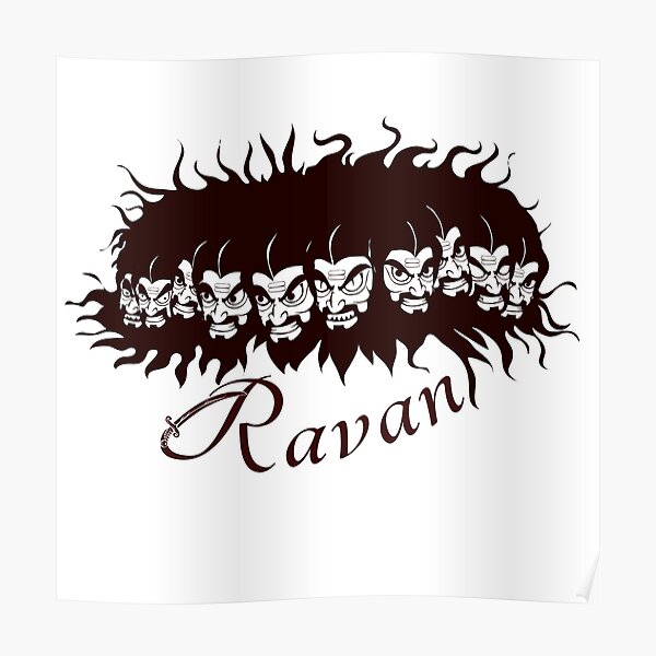 "King Ravana" Poster for Sale by ThimiraSL | Redbubble