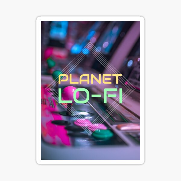 "Planet Lo-Fi Retro Arcade" Sticker by PlanetLoFi | Redbubble