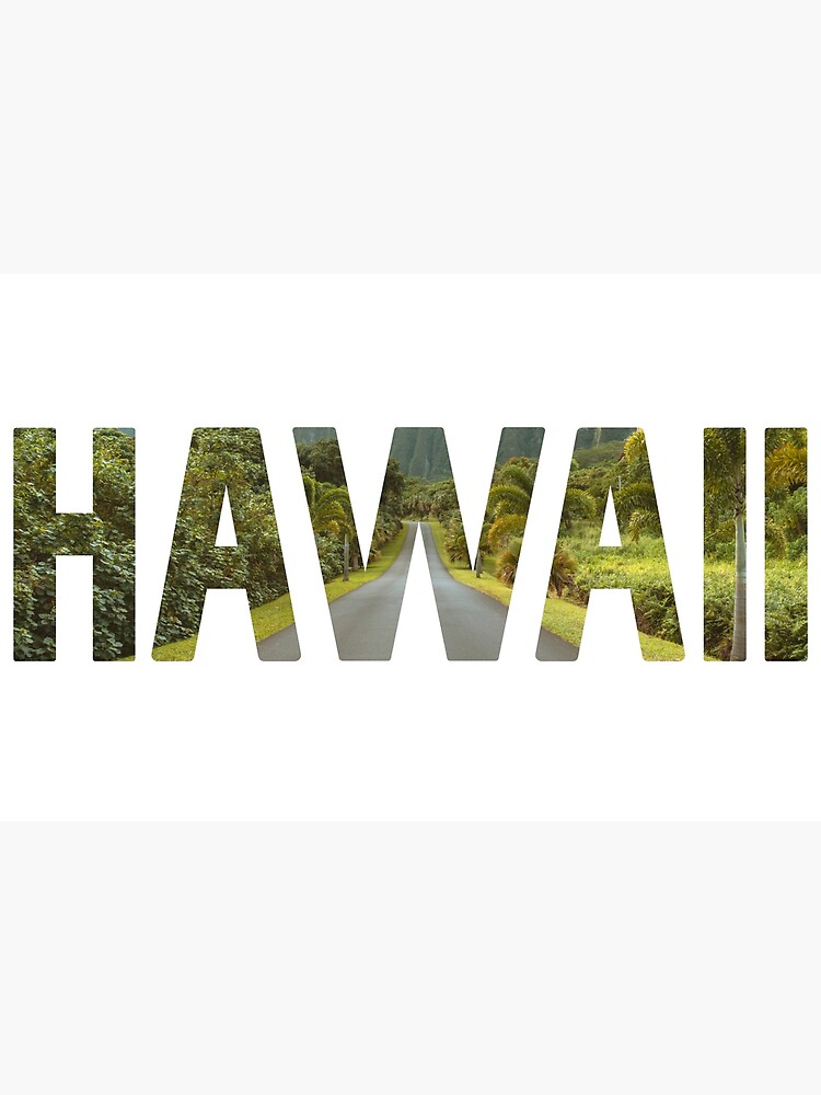 "Hawaii Iconic Scenery Logo" Poster for Sale by 38thSeotember | Redbubble