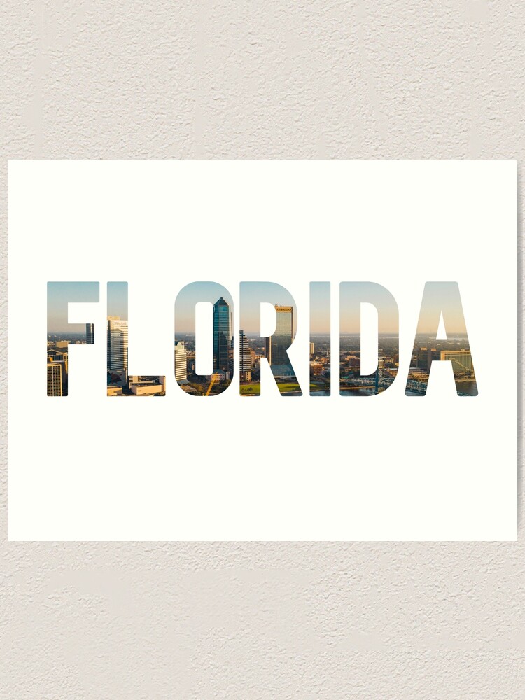 "Florida Iconic Scenery Logo" Art Print for Sale by 38thSeotember ...