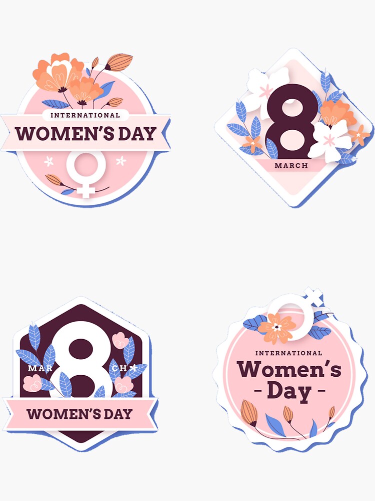 "8th March" Sticker for Sale by Beeroclock | Redbubble