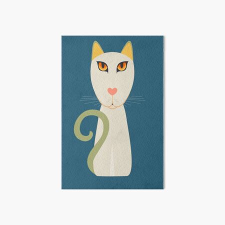 "CAT WITH QUESTION MARK TAIL #3" Art Board Print by jgevans | Redbubble