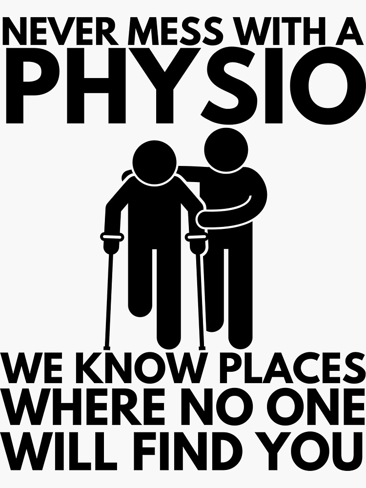 "physio" Sticker by T-shirtgallery | Redbubble
