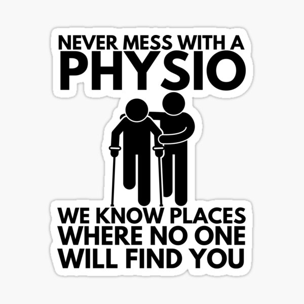 "physio" Sticker by T-shirtgallery | Redbubble