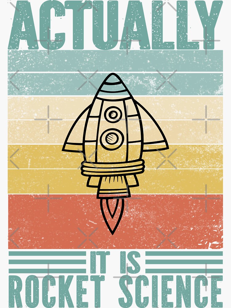 "Aeronautical Engineer - Actually it is rocket science" Sticker by ...