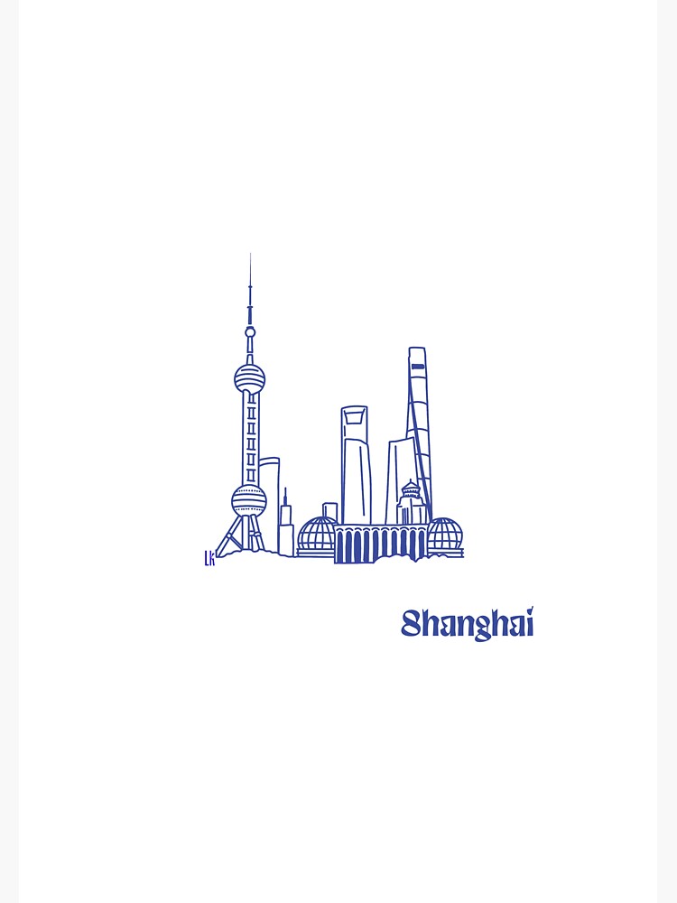 "Shanghai" Sticker by HaveaLouk | Redbubble