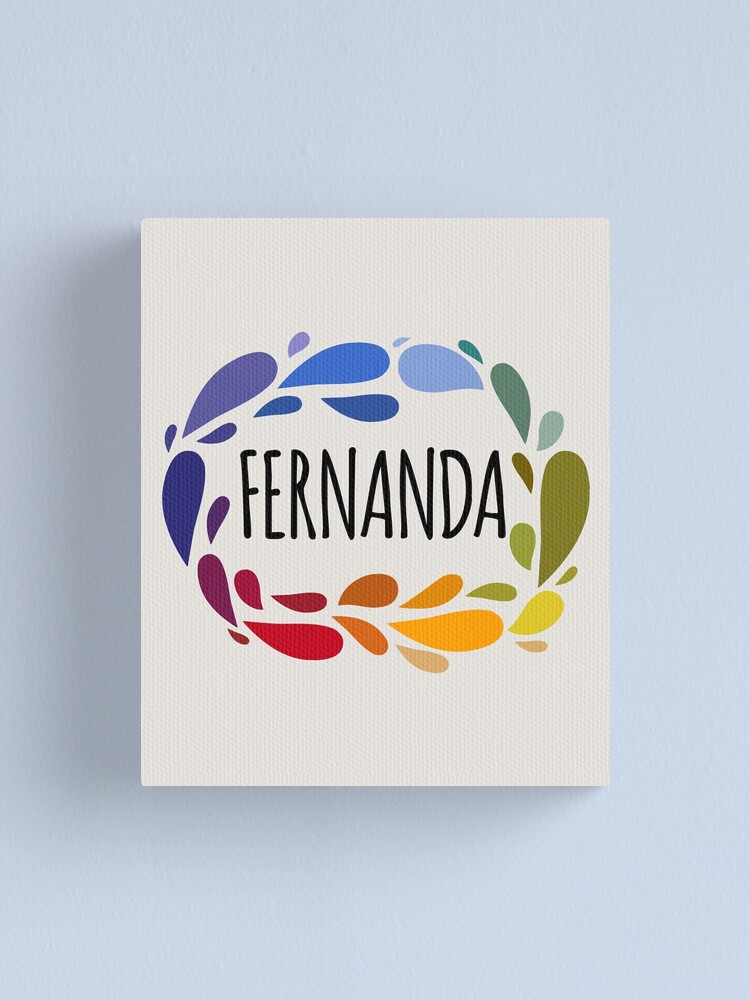 Lienzo «Fernanda Nombre Lindo Regalo Colorido Llamado Fernanda» de ...