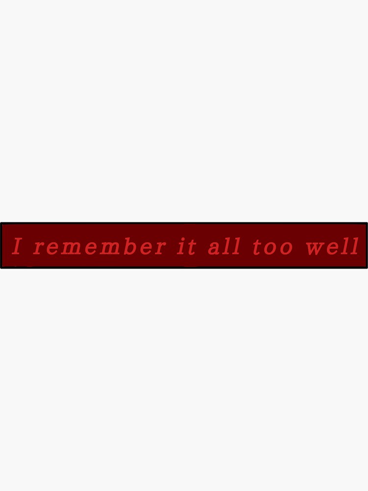 "Taylor Swift all too well red Taylor's version sticker" Sticker by ...