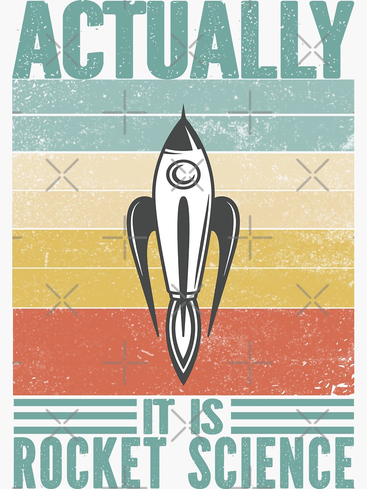 "Aeronautical Engineer - Actually it is rocket science" Sticker by ...