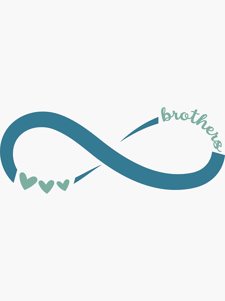 " Family is Forever Brothers" Sticker by PlanBTees | Redbubble