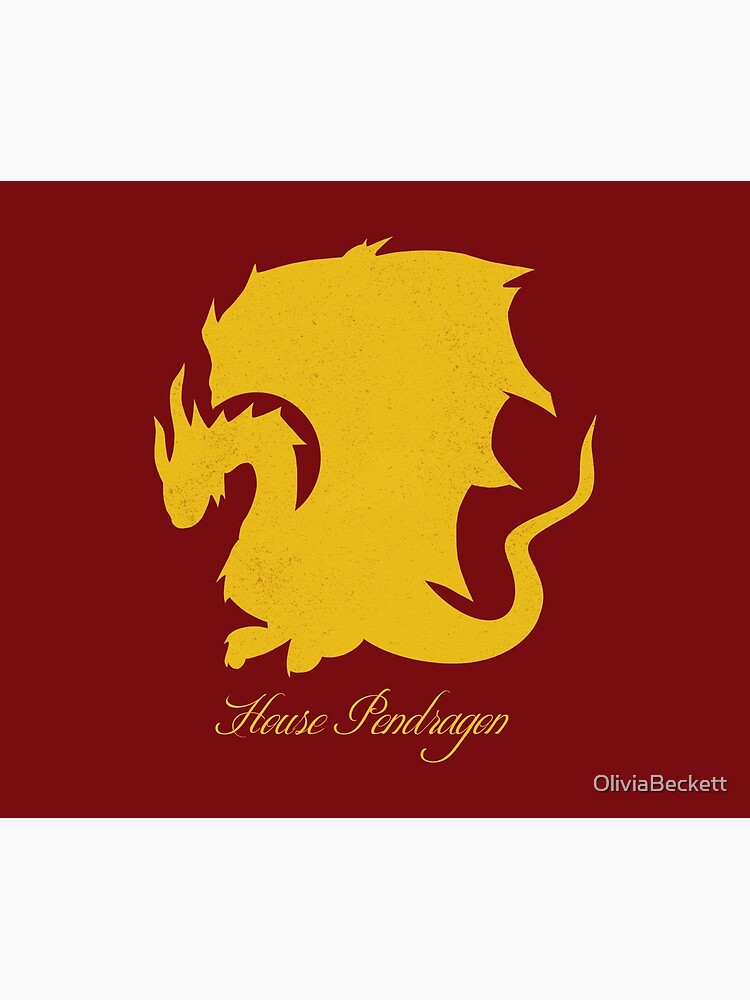 "Merlin King Arthur Pendragon Crest" Poster by OliviaBeckett | Redbubble