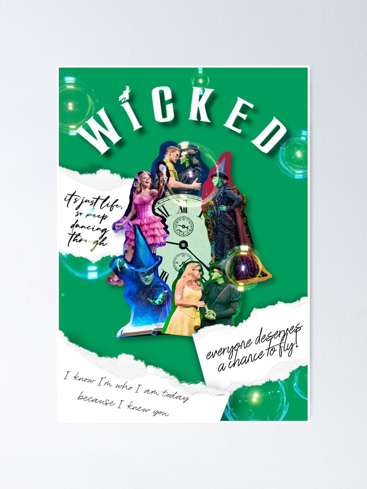 "Wicked Poster Design" Poster for Sale by sheusedtobemine | Redbubble