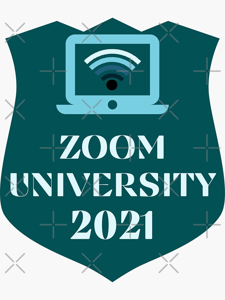 "Zoom University 2021 logo" Sticker by BeatrxiLilly | Redbubble