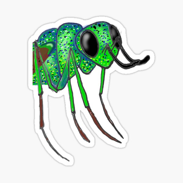 "Cuckoo wasp bug eyes" Sticker for Sale by paw-sci | Redbubble