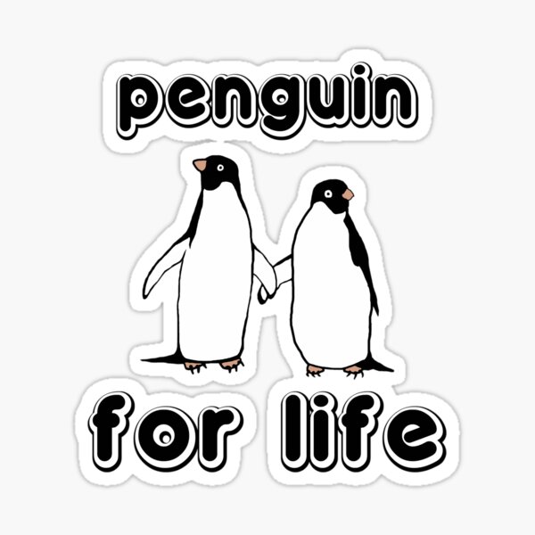 "Penguin for Life" Sticker by 300Spikes | Redbubble