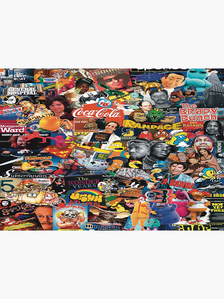 90s Pop Culture Collage
