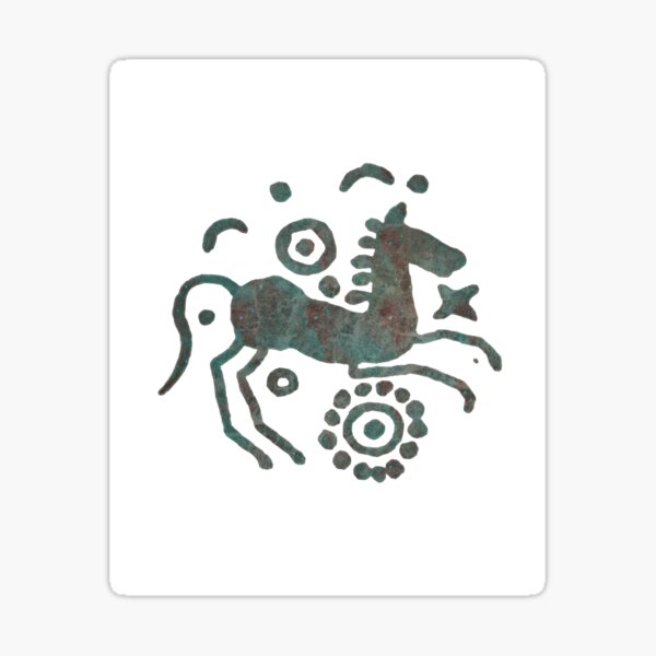 "Celtic Horse, Historical Iron Age British Tribal Celtic" Sticker by ...
