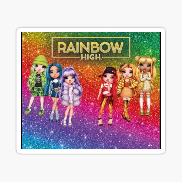 "Rainbow High Dolls Characters" Sticker for Sale by ArtLimitless ...