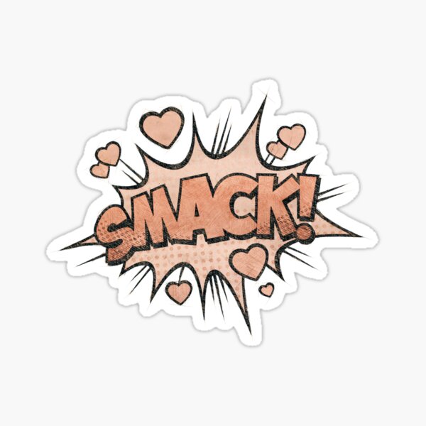 "Smack kiss design" Sticker by C00Lcr4ft | Redbubble