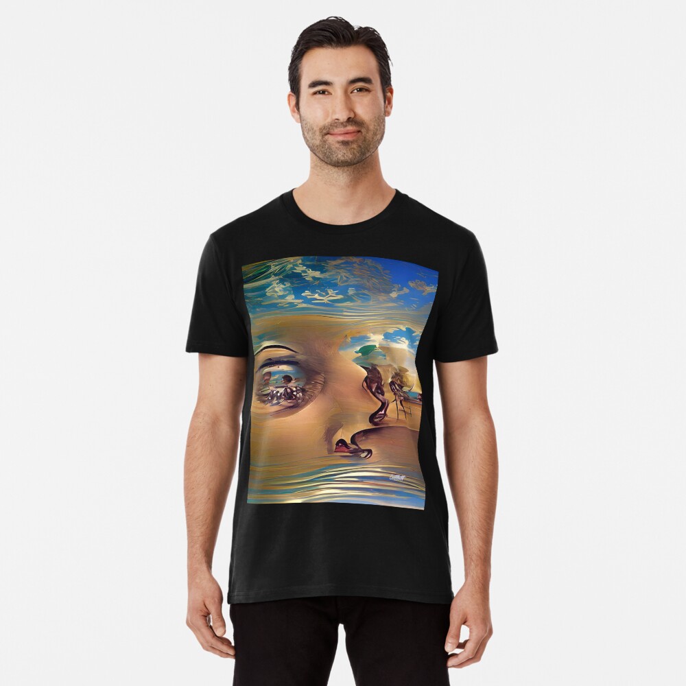 "Salvador Dali Tribute - Trippy Face Landscape Dream - Dali" Canvas ...