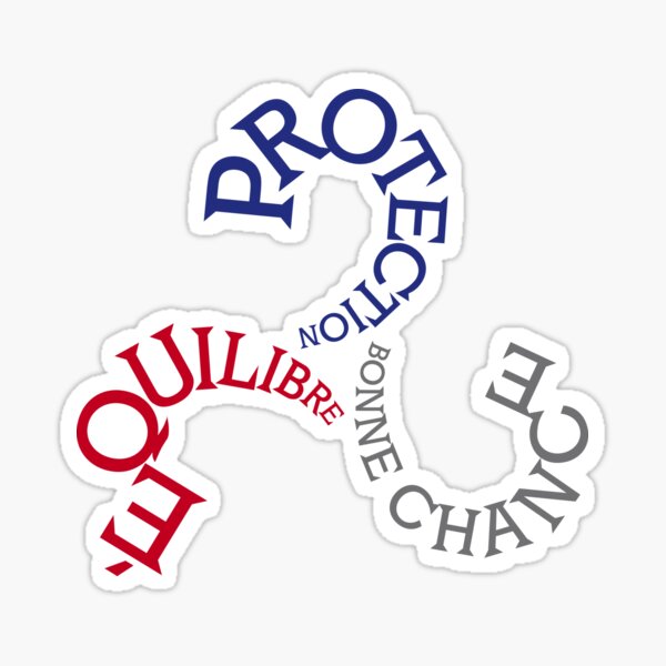 "Triskelion - Triskèle - Protection - Équilibre - Bonne Chance" Sticker ...
