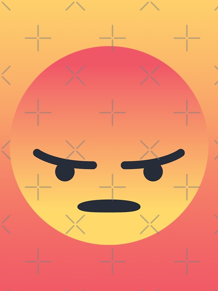 "Facebook Angry Reaction Angery Meme v2" Art Print by fandemonium ...