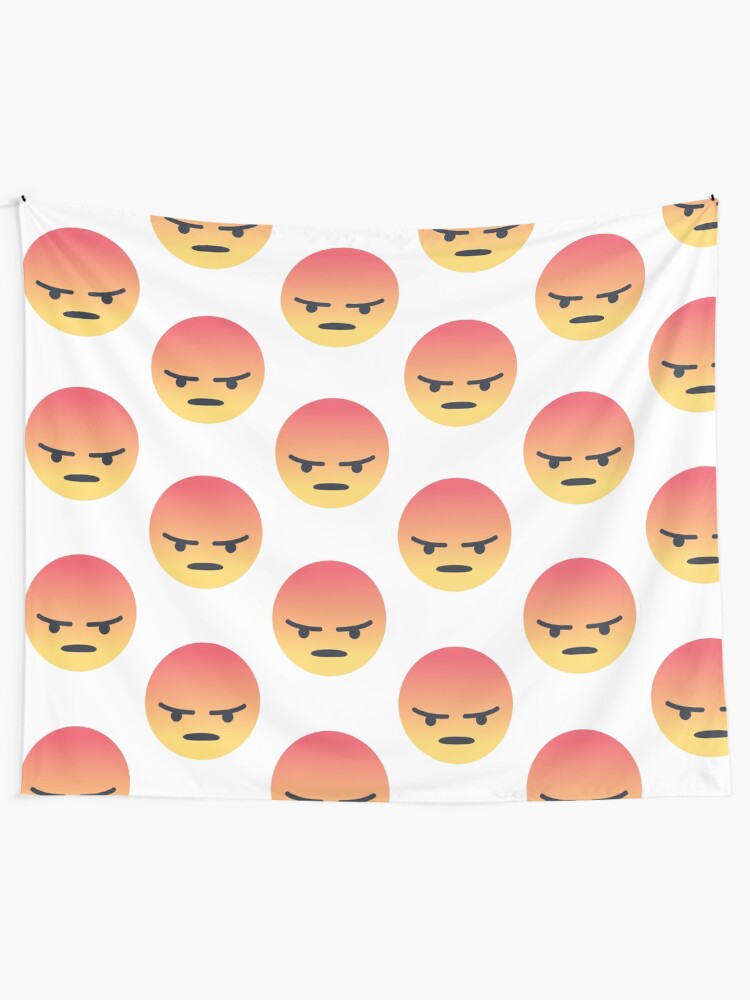 "Facebook Angry Reaction Angery Meme v2" Tapestry for Sale by ...