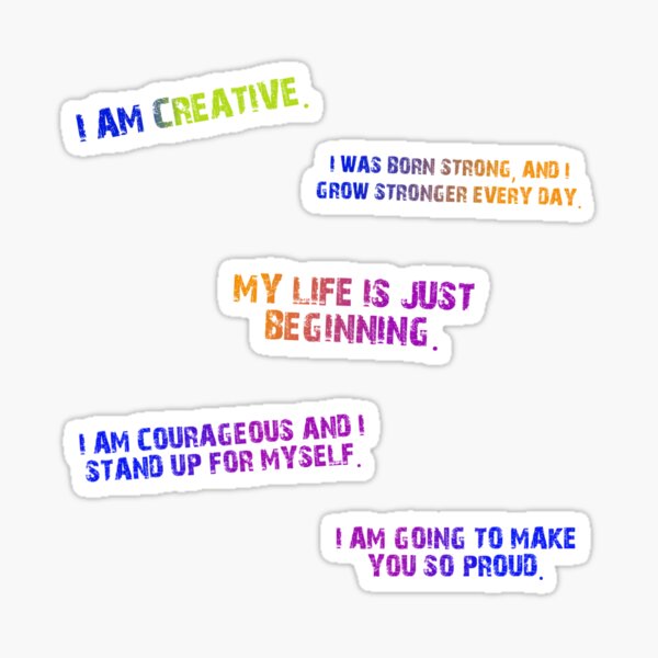 "My Life Is Just Beginning Motivational Pack" Sticker by Benzerro ...