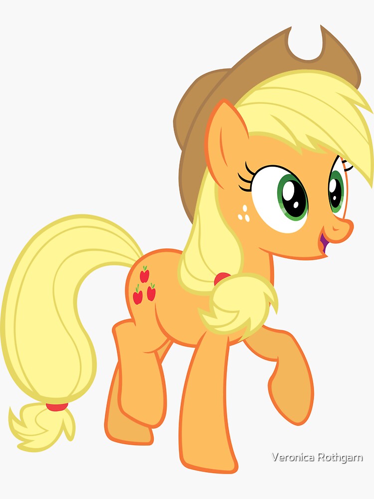 "MLP Applejack" Sticker for Sale by watermelonecats | Redbubble