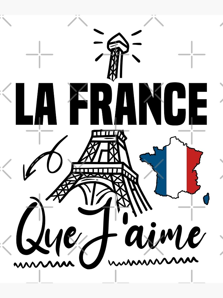 Lámina fotográfica «La France Que Jaime, Torre Eiffel con bandera y ...
