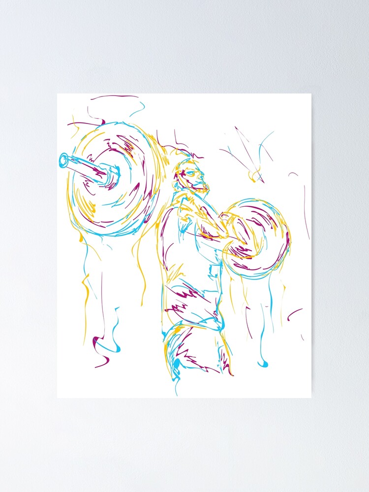 "Bodybuilding Fitness Colors Gym " Poster for Sale by ABLGSTORE | Redbubble