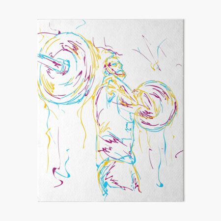 "Bodybuilding Fitness Colors Gym " Art Board Print by ABLGSTORE | Redbubble