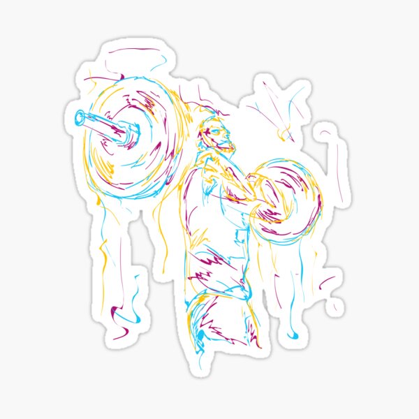 "Bodybuilding Fitness Colors Gym " Sticker by ABLGSTORE | Redbubble