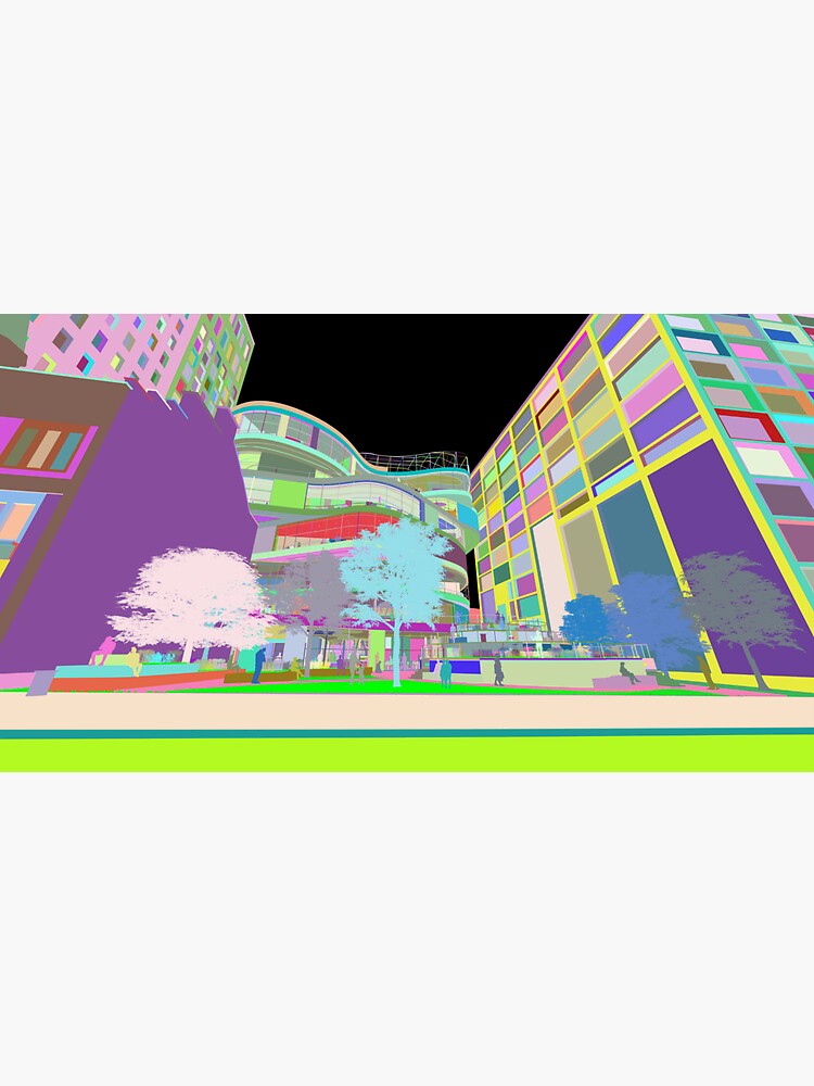 "Architecture Render ObjectID #1" Sticker by JordanRenders | Redbubble