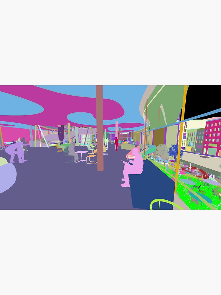 "Architecture Render ObjectID #4" Sticker by JordanRenders | Redbubble