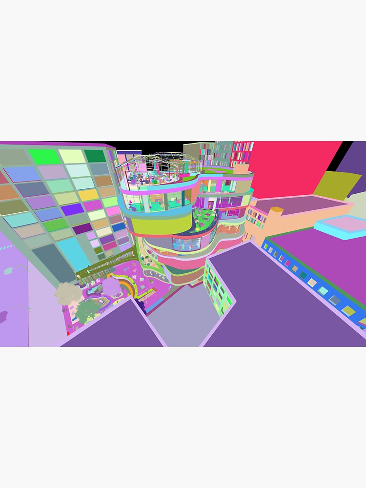 "Architecture Render ObjectID #5" Sticker for Sale by JordanRenders ...