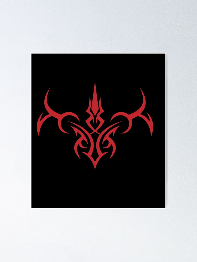 "Fate Stay Night Saber Command Seal logo minimalist art symbol" Poster ...