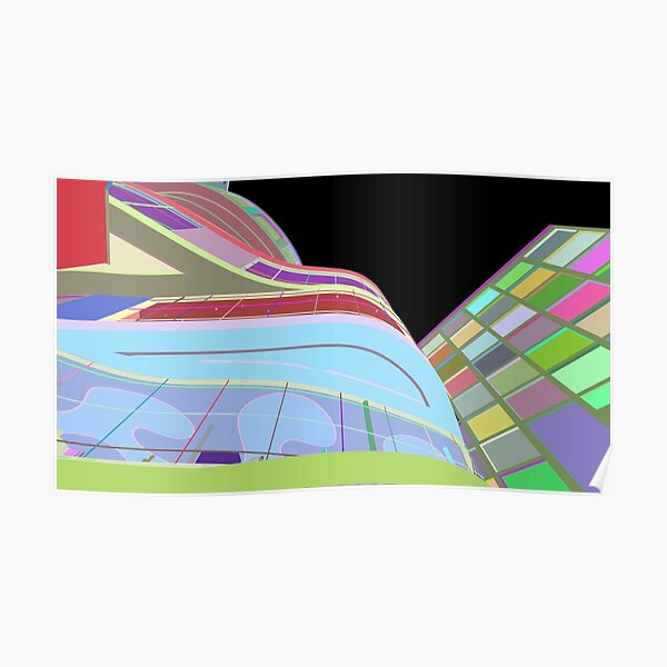 "Architecture Render ObjectID #13" Poster by JordanRenders | Redbubble