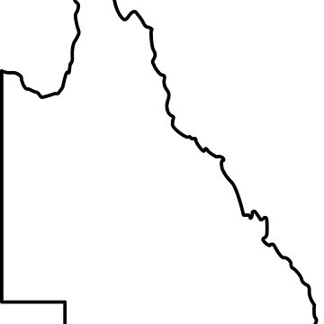 "Queensland Australia Outline" Sticker for Sale by EvolvClothing ...