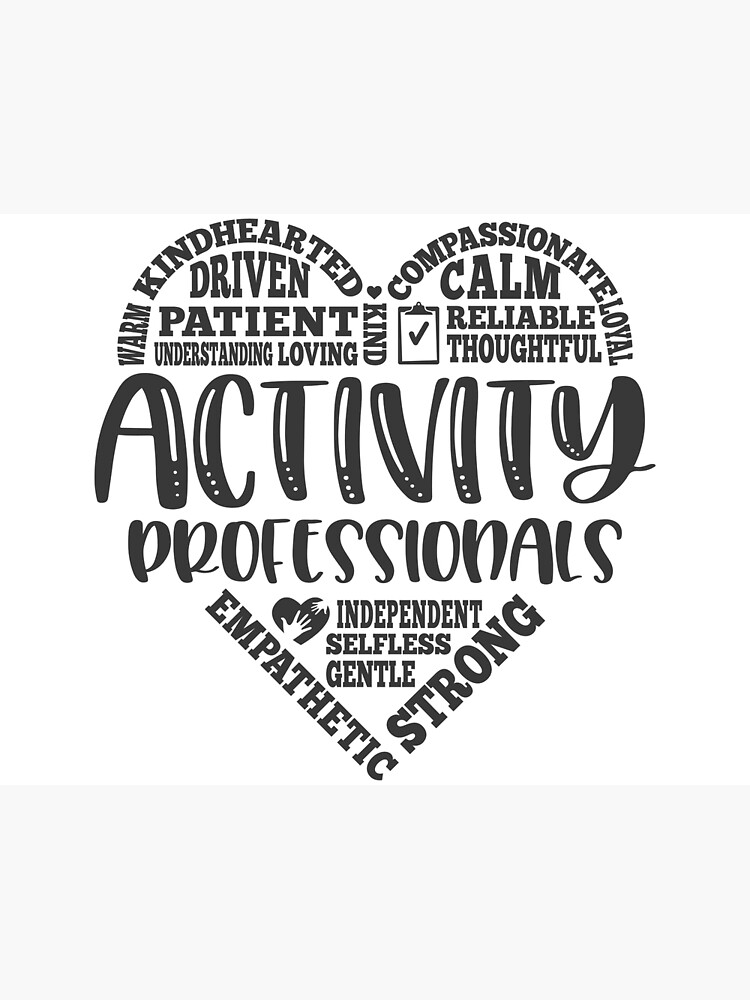 "Activity Professional, Activities director" Poster by brackerdesign ...