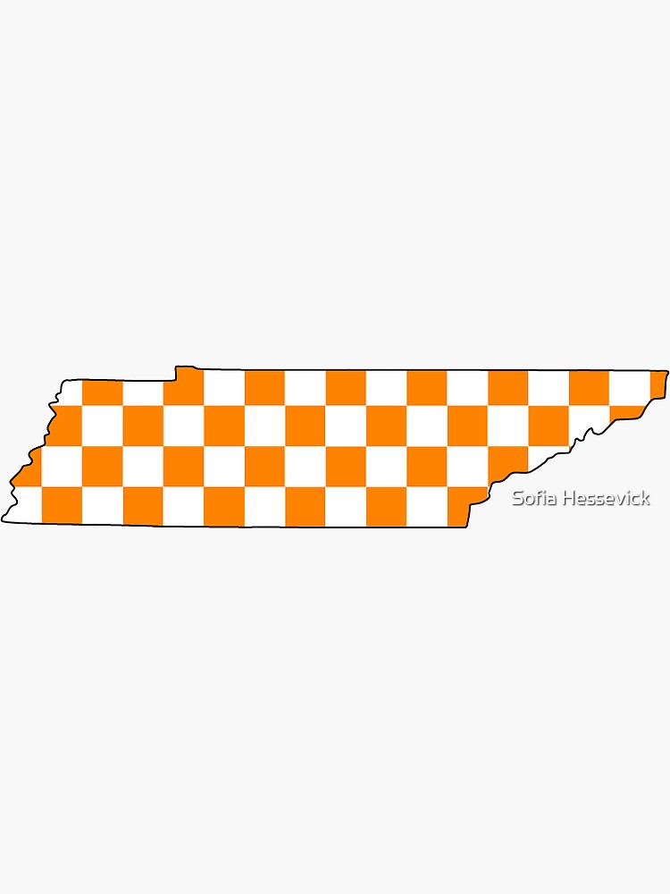 "Tennessee Checkerboard" Sticker for Sale by SofiaHessevick | Redbubble