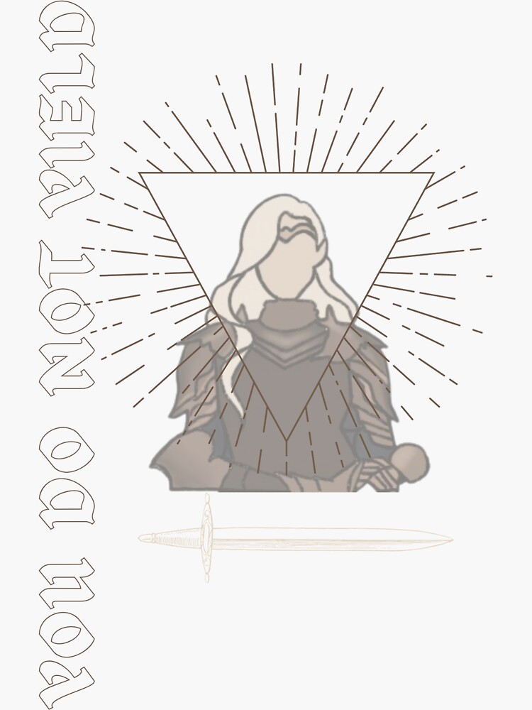 "You Do Not Yield" Sticker for Sale by Mayestr | Redbubble