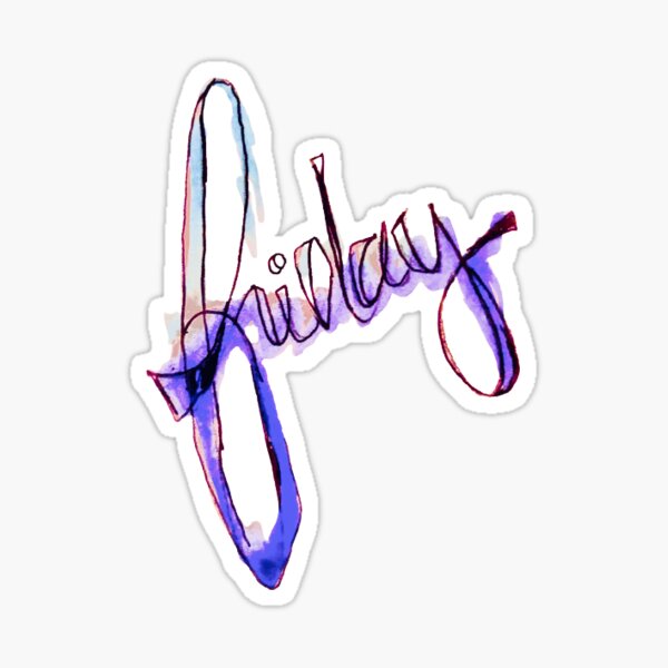"Purple, Blue, and Pink Friday - Days of the Week" Sticker by ...