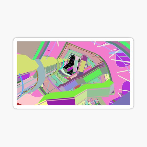 Pegatina «Representación de arquitectura ObjectID #32» de JordanRenders ...