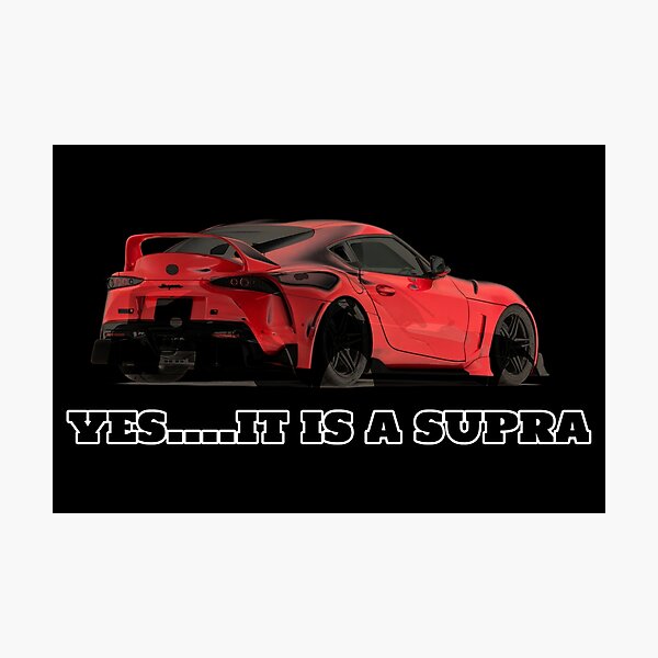 "Toyota Supra Meme" Photographic Print for Sale by Jrodi | Redbubble