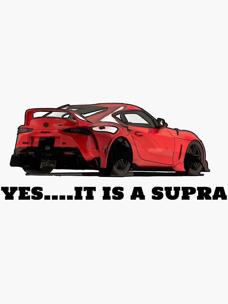 "Toyota Supra Meme" Sticker for Sale by Jrodi | Redbubble