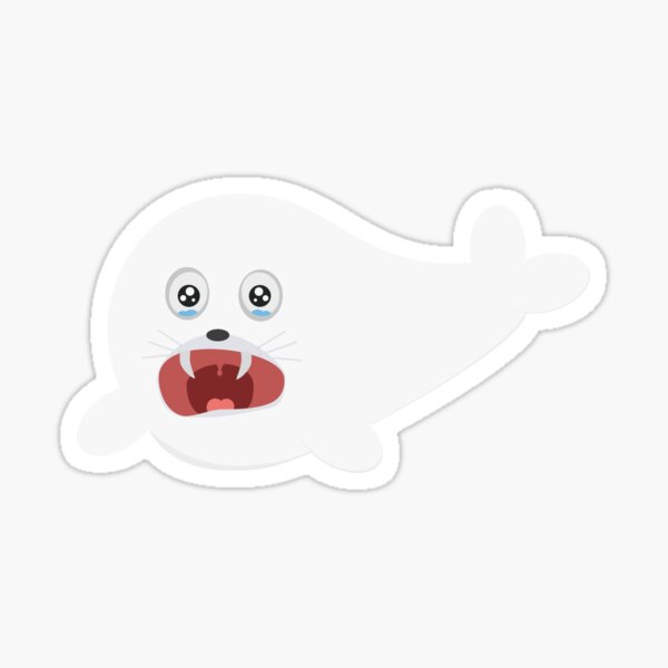 "Crying seal" Sticker for Sale by ilovecotton | Redbubble
